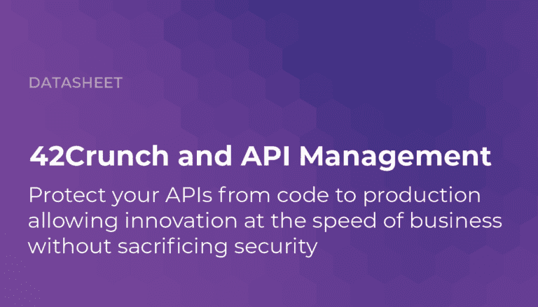 42Crunch Product and Platform datasheets