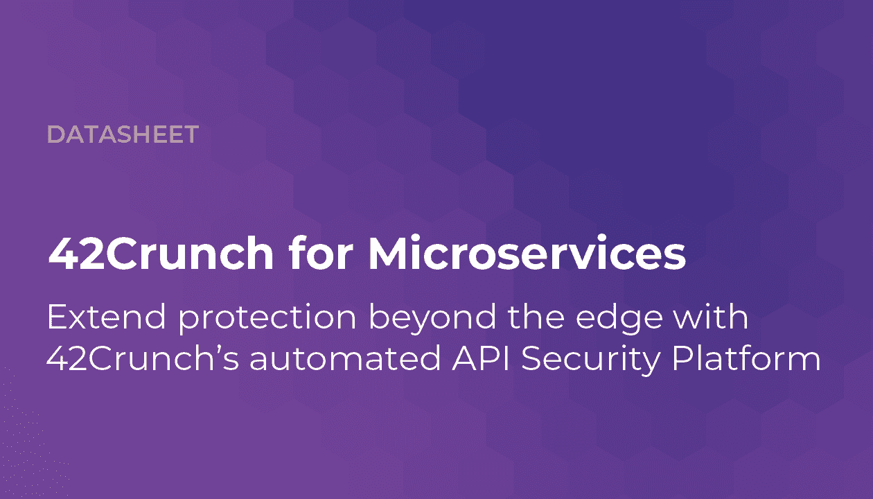 42Crunch Product and Platform datasheets